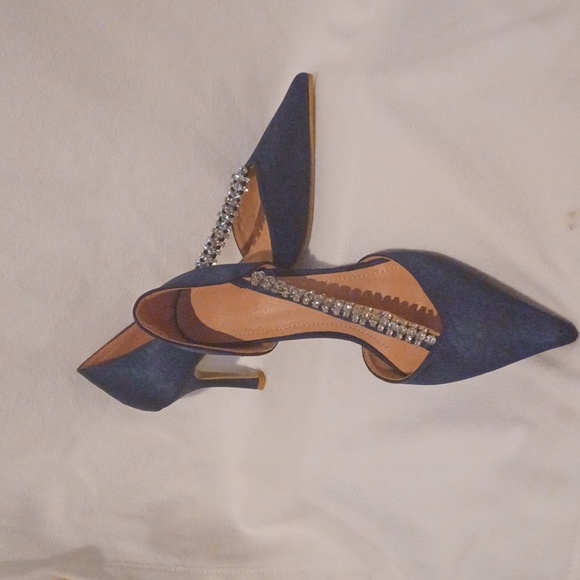 SHEIN | Shoes | Royal Blue Sparkly Heels | Poshmark